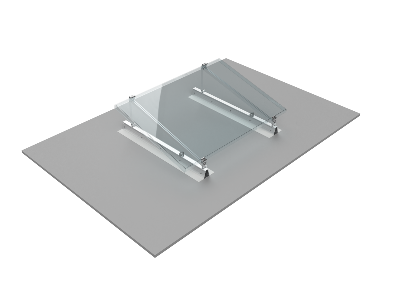 Photovoltaic mounting for PVC roofs: Roof-Solar Tilted PVC