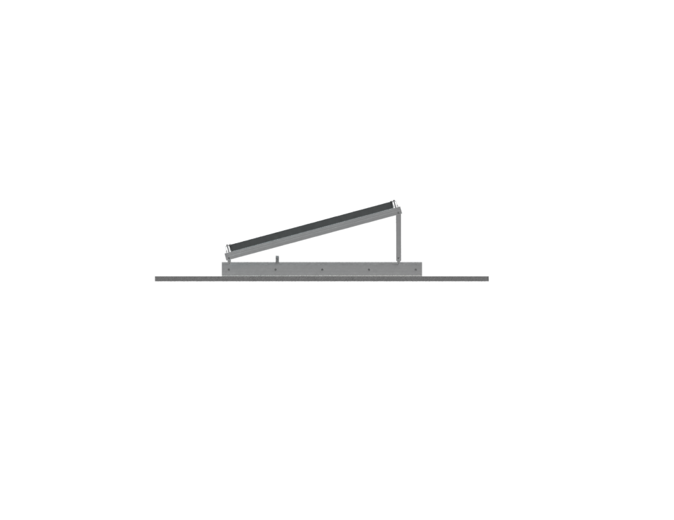 Photovoltaic mounting for PVC roofs: Roof-Solar Tilted PVC