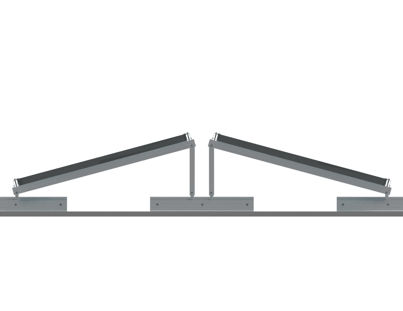 Photovoltaic mounting for PVC roofs: Roof-Solar Tilted PVC