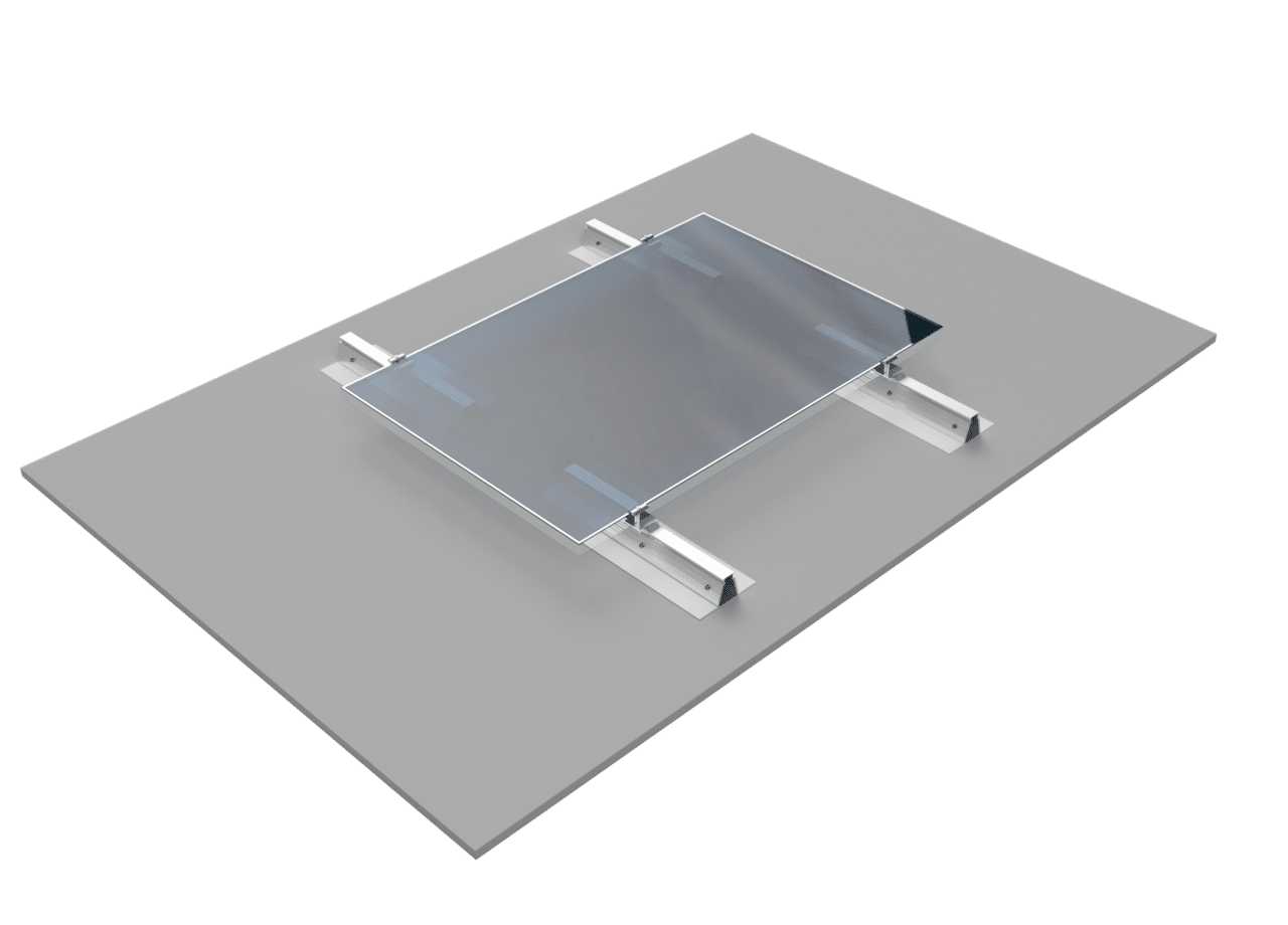 Photovoltaic mounting on flat synthetic roofs: Roof-Solar PVC