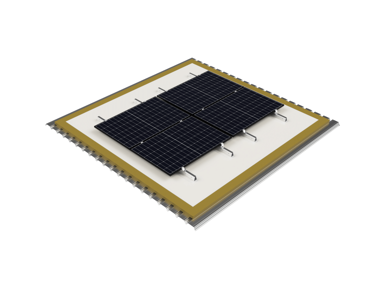 Photovoltaic mounting for synthetic roofs: Roof-Solar TPO